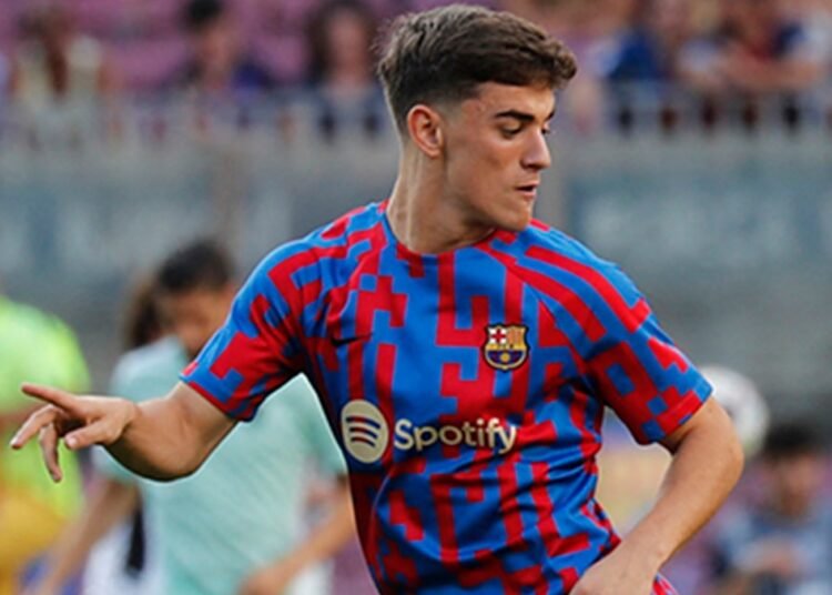 NO SERÁ EL NÚMERO 6: El dorsal que Gavi llevará hasta el mes de enero ...